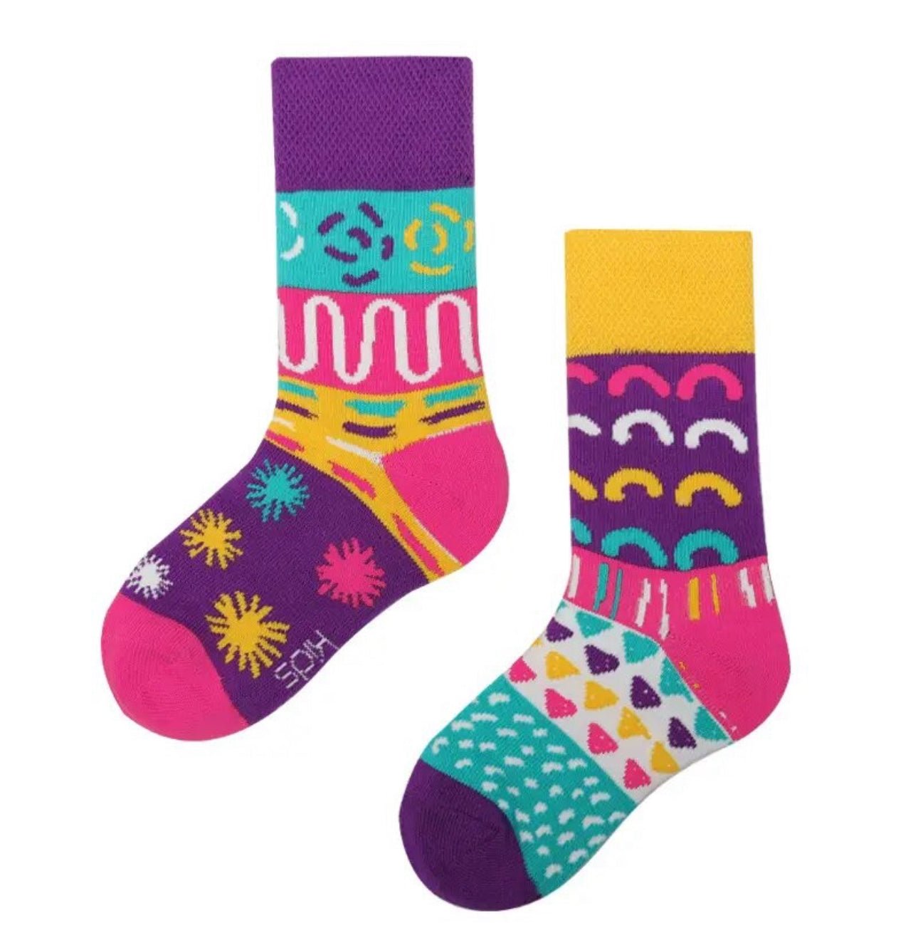 Arts and Crafts Odd Paired Kids Crazy Socks – Crazy Sock Thursdays